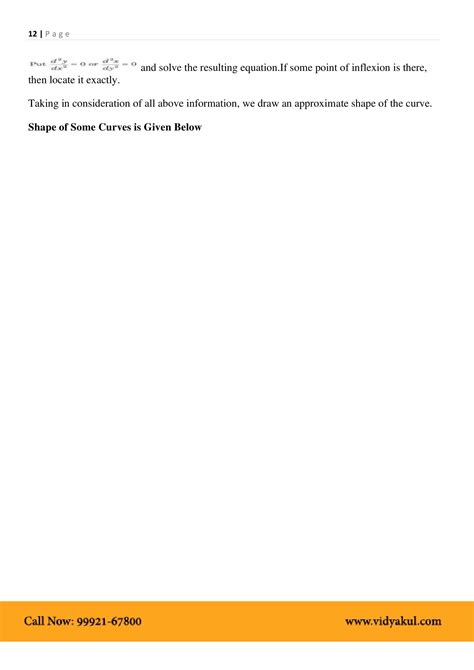 Class 12th Math Application Of Integrals Formulas Cbse 2023