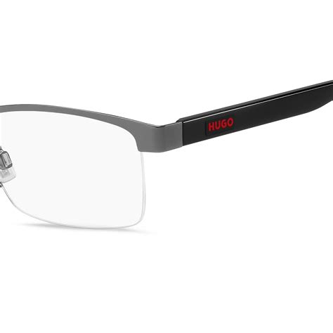 Hugo Boss Hg 1199 R80 Matte Dark Ruthenium Eyeglasses Man