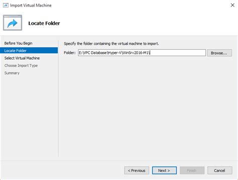 how to import virtual machine to hyper v server technig