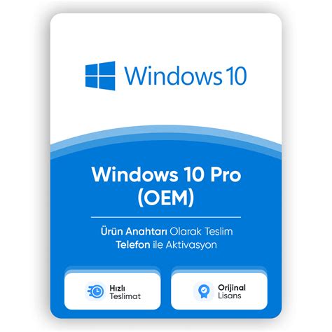 Windows 10 Pro Oem Vip Lisans