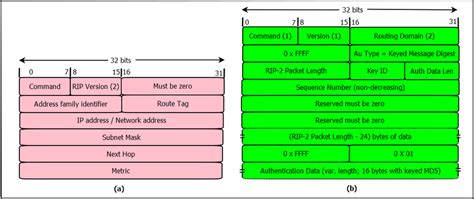 Ripv2 Message Format A With A Plain Text Password B Keyed Md5