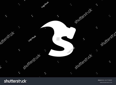 S Letter Hamer Logo Design Template Stock Vector Royalty Free