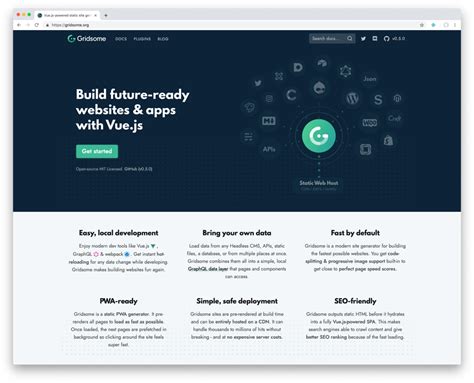 Featured Site Gridsome Netlify
