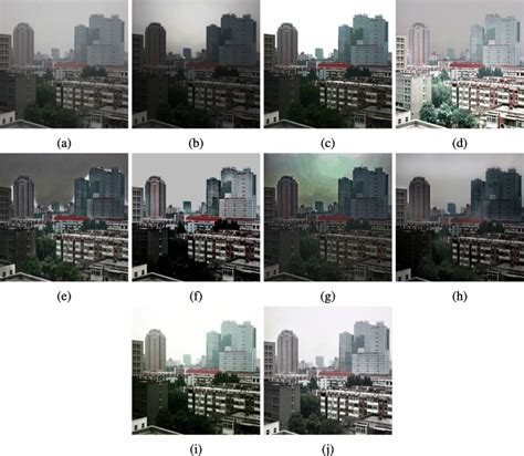 Results Of Dehazing Technique For Hazy Image A Input Hazy Image B