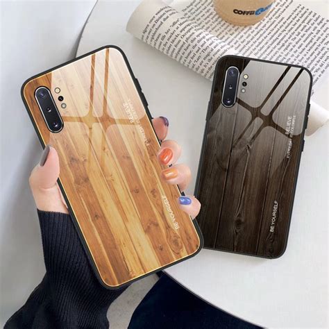 Samsung Tempered Glass Phone Case With Printed Wood Pattern Free Sample