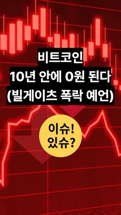 비트코인 10년 안에 0원 된다 빌게이츠의 폭락 예언ㅋ 비트코인 비트코인폭락 비트코인가치 빌게이츠예언 가상화폐 폭락 Youtube