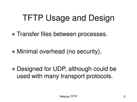 Ppt Tftp Trivial File Transfer Protocol Powerpoint Presentation Free