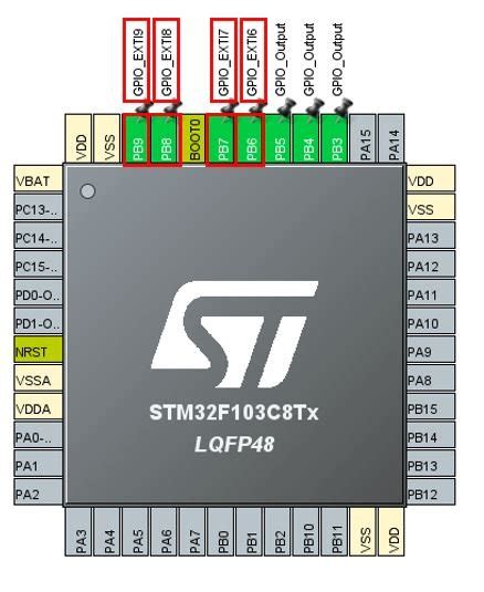4x3 Keypad With Stm32 Blue Pill Using Stm32cubeide