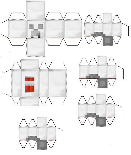 Iron Creeper More Creeper Mod Pixel Papercraft