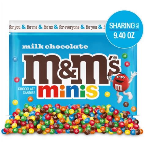 Mandms Minis Milk Chocolate Candy Sharing Size Bag 94 Oz Fred Meyer