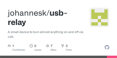 Github Johannesk Usb Relay A Small Device To Turn Almost Anything On And Off Via Usb