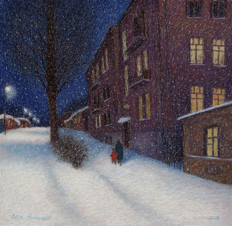 Музей Вечірні мотиви 🌙 Харківська художниця Анна Ярмолюк Тихо падав сніг 🎨 Мисткиня