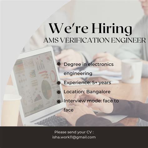 Amsverificationengineer Jobopportunity Hiring Ahsi Singh