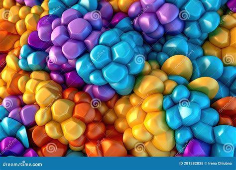 Geometric Shapes Pastel Spheres Abstract Background Generative Ai