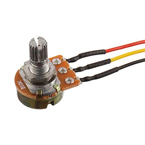 Bojack B10k Knurled Shaft 3 Terminals Linear Taper Rotary Potentiometer Wh148 10