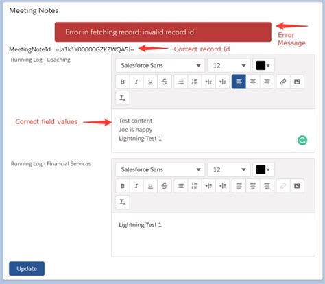 Lightning Web Components Lwc Red Error Bar Reads Error In Fetching Record Invalid Record