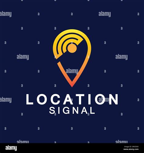 Pointer Map With Wifi Internet Signal Location Connection Icons Logo