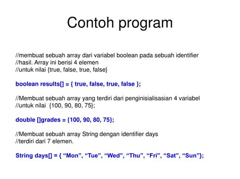 PPT Java Array PowerPoint Presentation Free Download ID 5150258