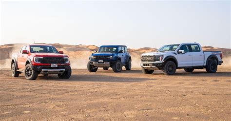 2025 Ford Ranger Raptor Vs F 150 Raptor Vs Bronco Raptor Comparison