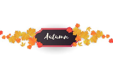 추상 프레임 레이아웃으로 장식 하는을 단풍 판매 또는 프로 모션 포스터 및 프레임 전단지 또는 웹 배너를 쇼핑 벡터 일러스트