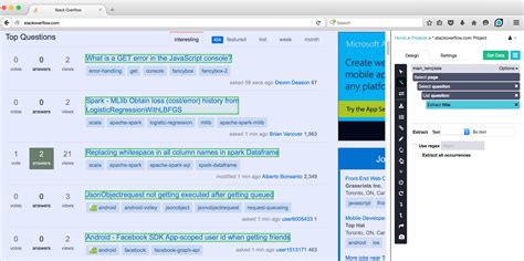 Kimono Alternative For Web Scraping Parsehub