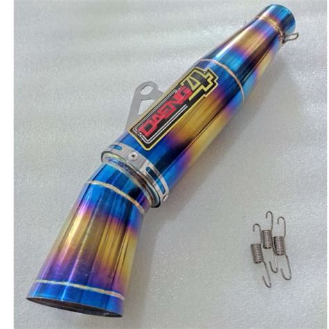 Daeng Conical Open Exhaust Pipe Tmx 155 Bajaj Ct100 125 Ytx Skygo Rs