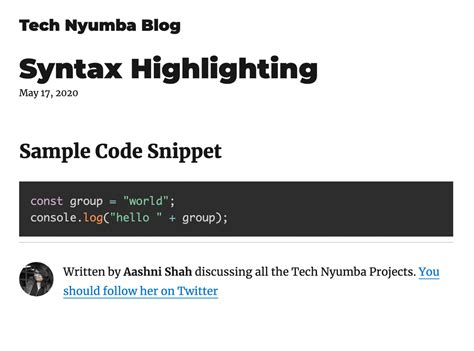 Use Custom Colors For Syntax Highlighting Aashnis Archives