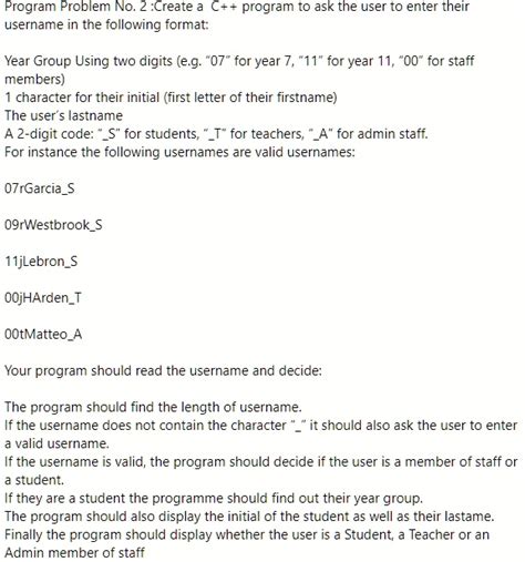 Solved Program Problem No2 Create A C Program To Ask The User To