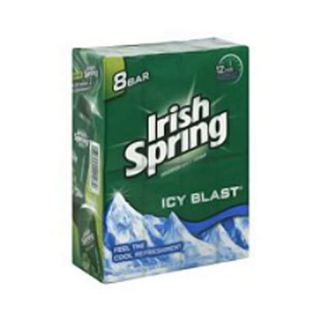 Irish Spring Icy Blast Deodorant Bar Soap 375 Oz 8 Pack Walmart