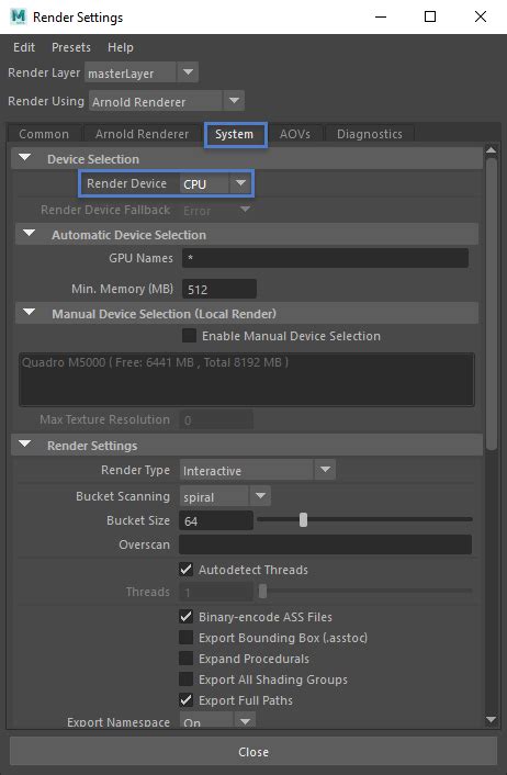 Arnold GPU Option Missing From Render Settings In Maya
