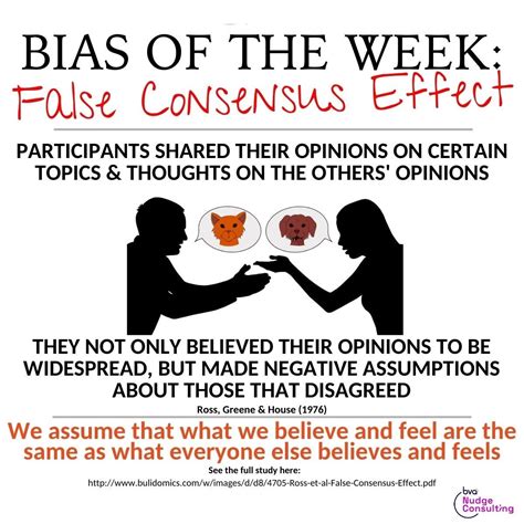 False Consensus Effect Bva Nudge Consulting