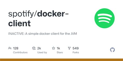 GitHub Spotify Docker Client INACTIVE A Simple Docker Client For The JVM