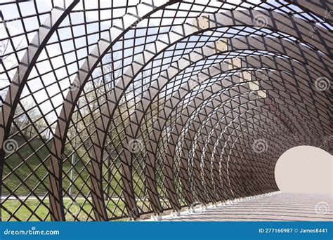 Arched Metal Structure Stock Image Image Of Metal Futuristic 277160987