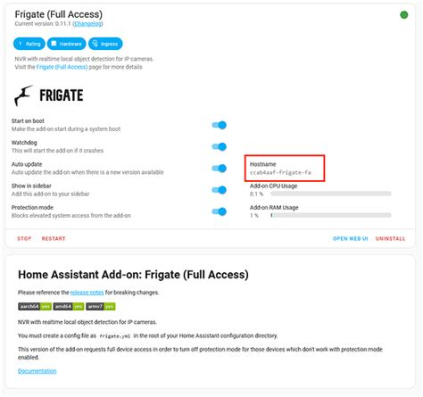 Frigate Nvr Failed To Connect Error Installing From Hacs Third