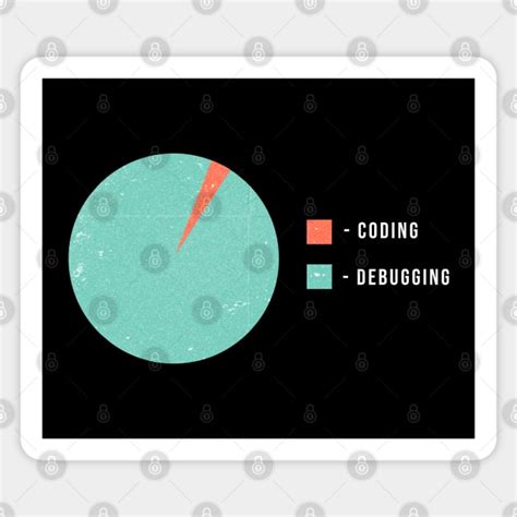 Coding Pie Chart Coder T Sticker Teepublic