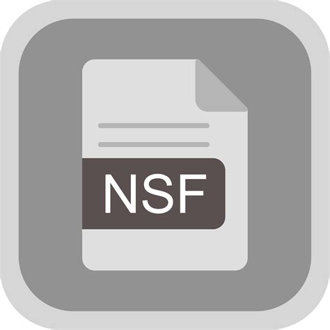 Nsf File Format Flat Round Corner Icon Design 43945469 Vector Art At