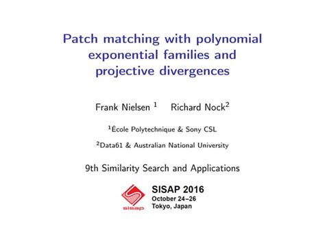 Patch Matching With Polynomial Exponential Families And Projective