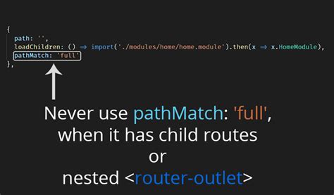 Angular Route Pathmatchfull When To Not Use Dev Community