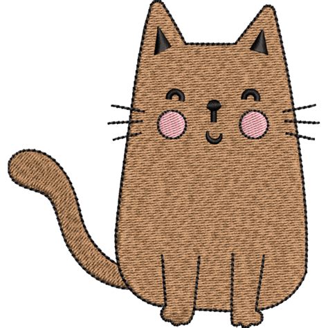 Cute Kitty Design 10k Best Embroidery Designs