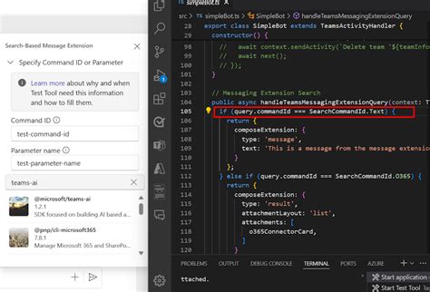 Debug Message Extension App In Test Tool Teams Microsoft Learn