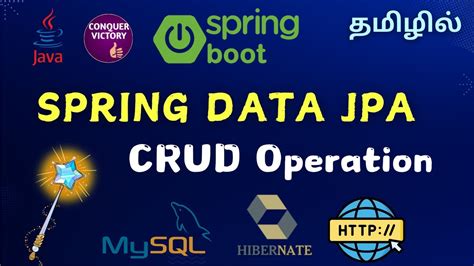 Spring Data Jpa Crud Operations Jpa Project In Tamil Spring Boot Crud In Tamil Youtube