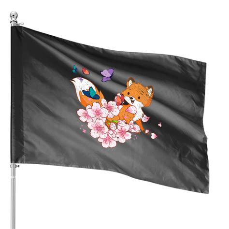 Fox Lover Cherry Blossom Nature Animal Wildlife Sakura Forest Fox House