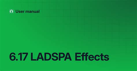 6 17 Ladspa Effects User Manual