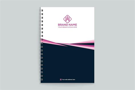 Professional Notebook Cover Mockup Vector Art At Vecteezy