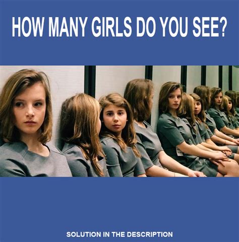 How Many Girls Do You See In This Picture Solution