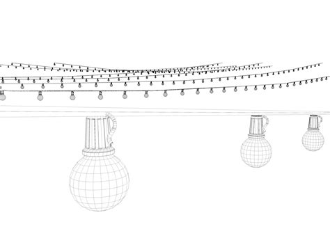 String Lights 3d Model 12 Obj Fbx 3ds C4d Free3d