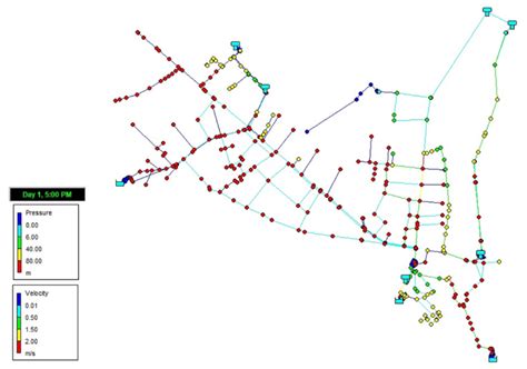 Epanet Simulation Of The Gomas Water Supply Network Download Scientific Diagram