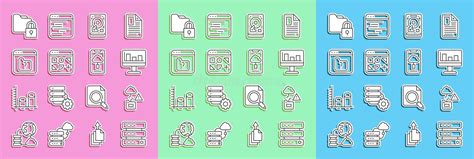 set line server data web hosting cloud technology data transfer