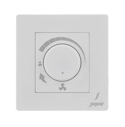 Karbonic White Color Fan Speed Controller Switch