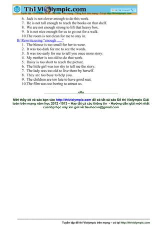 Exercise English 8 Unit 1 DOC